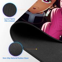 China Customized Natural Rubber Portable Anime Desk Mouse Mat for Gaming Rectangular Shape for sale
