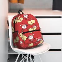 China Interior Compartment Polyester Backpack Custom Christmas Gift for High School Students for sale