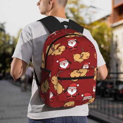 China Op maat gemaakt kerstcadeau kinderrugzak 600D polyester capaciteit 20-37 liter schoolzak Te koop