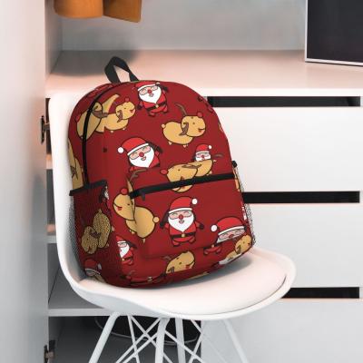 China Op maat gemaakt kerstcadeau kinderrugzak 600D polyester capaciteit 20-37 liter schoolzak Te koop