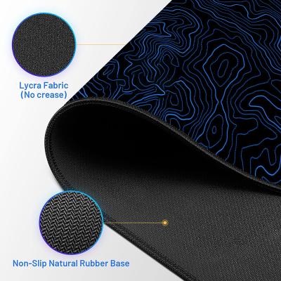 Cina Pad per mouse personalizzato con bordo di blocco e linee progettate per il gioco materiale 100% ecologico in vendita