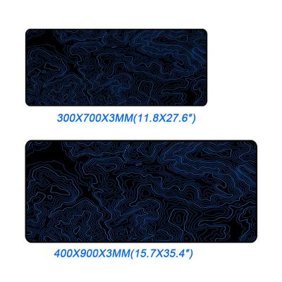 Cina Pad per mouse personalizzato con bordo di blocco e linee progettate per il gioco materiale 100% ecologico in vendita