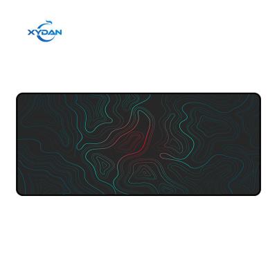 Cina Stampo privato Stampa d'arte su misura in bianco e nero Grandi anti-slip Gaming Computer Tastiera Mouse Pad in vendita