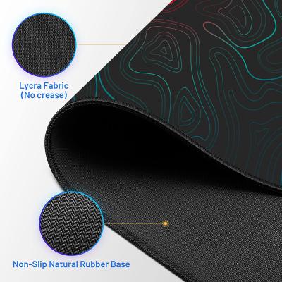 Cina Stampo privato Stampa d'arte su misura in bianco e nero Grandi anti-slip Gaming Computer Tastiera Mouse Pad in vendita