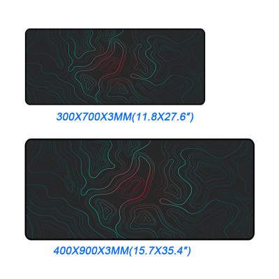 Cina Stampo privato Stampa d'arte su misura in bianco e nero Grandi anti-slip Gaming Computer Tastiera Mouse Pad in vendita