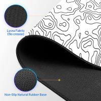 China Color Print Rectangle Mouse Pad with Customized Line Pattern and Sublimation Printing for sale