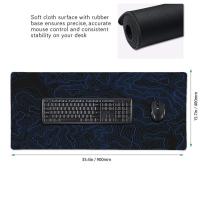 China Smooth Surface Custom Blue Line Design Mouse Pad for Computer Accessories Sublimation for sale