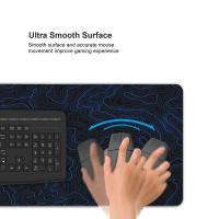 China Smooth Surface Custom Blue Line Design Mouse Pad for Computer Accessories Sublimation for sale