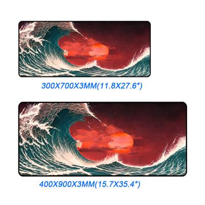 Cina Mousepad in onda antiscivolo Eco-friendly Custom gaming Mousepad personalizzati per scrivania in vendita
