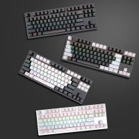 China 87-Key Customized Mechanical Keyboard with Red Axis and Multi Keys Anti-Ghosting for sale