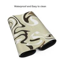 China Smooth Surface 900*400*3mm Abstract Strata Liquid Fluid Pattern Mouse Pad With Lock Edge for sale