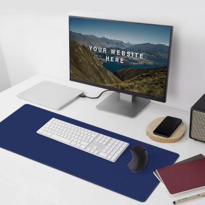 China Computer Accessories XXL Rubber Base Desk Mat with Stitched Edges Keyboard Mouse Mat Desk Pad for sale
