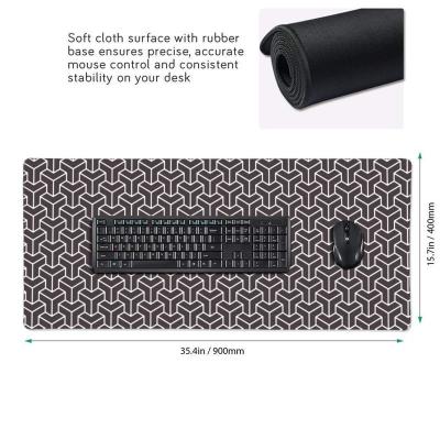 Cina 900X400 Xxl Matto per mouse bianco marrone per PC Scrivania Tessuto di gomma naturale Tastiera Pad in vendita