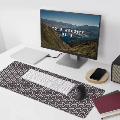 Cina 900X400 Xxl Matto per mouse bianco marrone per PC Scrivania Tessuto di gomma naturale Tastiera Pad in vendita