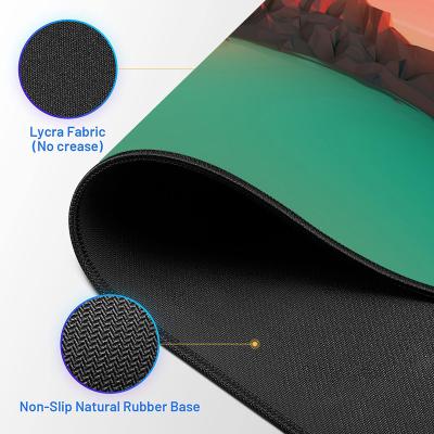 China Large Size Gaming Desk Mat Waterproof Custom Logo Mouse Pad with Anti-Slip Rubber Base for sale