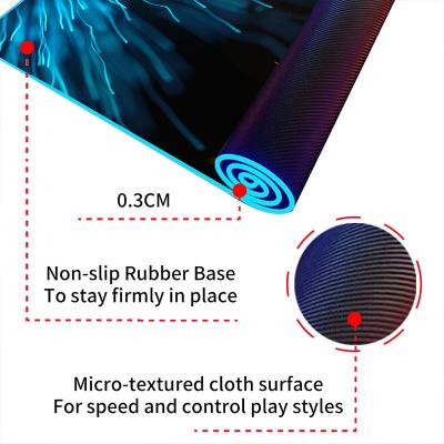 China Custom Gaming Mouse Mat Wireless Charging Mouse Pad with Oversized RGB Luminous Desk Mat for sale