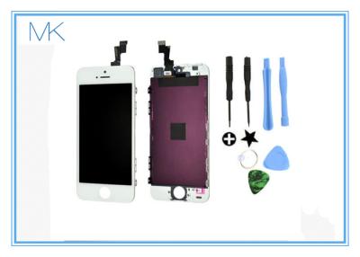 China Perfect fit iphone 5s screen repairs Super AMOLED HD Screen material white color for sale