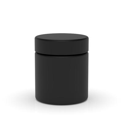Cina Barattoli per concentrati in vetro con tappo a vite da 1 oz nero opaco in vendita