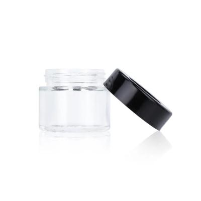 Cina Fabbrica di stampa di logo resistente ai bambini vaso di fiore 3.5g vetro trasparente vaso di fiore con coperchio di vetro ingrandimento in vendita