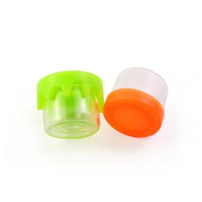 Cina 1gram 5ml 6ml Mini Empty Glass Concentrate Container Drippy Silicone Airtight Closure Honey Essential Heat Resistant in vendita