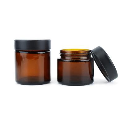 Cina Custom Honey Jars Amber Glass Candle Jars With PP Cap Airtight Screw Cap in vendita