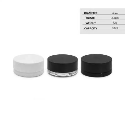 中国 15 Ml Clear Glass Concentrate Jar Smooth Surface 販売のため