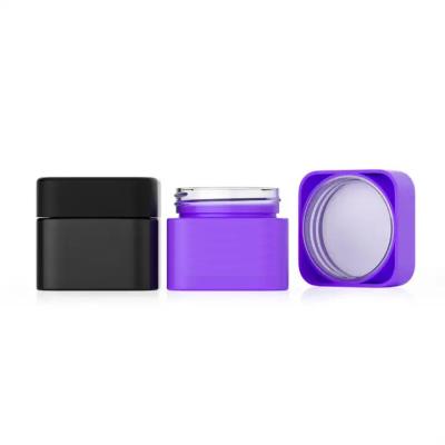 Cina 2oz 3oz 4oz vasetto cubo con tappo a prova di bambino 60ml 90ml 120ml antiodore nero opaco in vendita