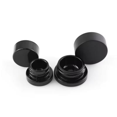 Cina 5 ml di spessore nero protezione UV piccoli barattoli di vetro con coperchio 5 ml 7 ml 9 ml barattoli di concentrato a prova di bambini in vendita