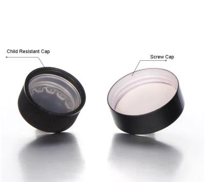 Cina 5 ml di spessore nero protezione UV piccoli barattoli di vetro con coperchio 5 ml 7 ml 9 ml barattoli di concentrato a prova di bambini in vendita