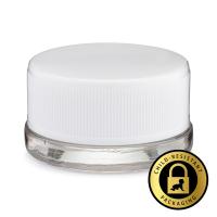 China Clear Glass Concentrate Containers 38mm - 9mL - 320 Count for sale
