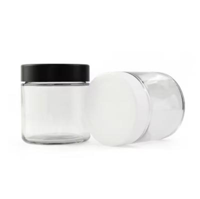 Cina Glass Bottle Supplier Clear 1oz 2oz 3oz Glass Bottle Child Resistant Cap Airtight Smell Proof Container in vendita