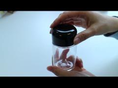Glass bottle with ABS cap Cosmetics packaging jar