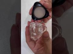5ml Clear  Glass Container  Triangle Eye Cream With Lid
