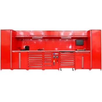 China Mechanic Workshop Heavy Duty Tool Cabinet with Multi Drawers Optional in Silver Finish for sale