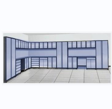 Cina Dispositivo di garage grande e nero a forma di L in vendita