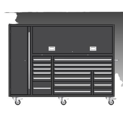 Cina Grandi 72in Heavy Duty Rolling Tool Cabinet con ruote opzionali e 1,5 mm di spessore in vendita