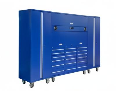China Garage Work Bench Tool Chest Hutch with Metal Tool Cabinet and Trolley Storage Chest for sale
