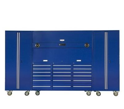 China Garage Work Bench Tool Chest Hutch with Metal Tool Cabinet and Trolley Storage Chest for sale