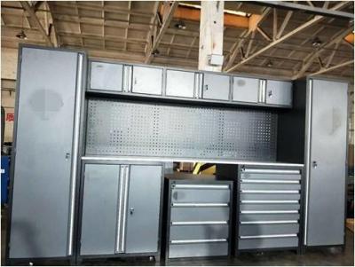 Cina Carrozzina per il lavoro in garage con rivestimento in polvere e deposito di metallo in vendita