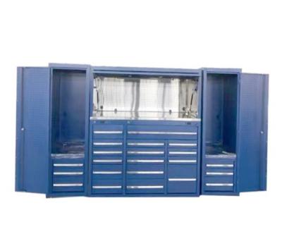 Cina Soluzione di stoccaggio sul posto di lavoro 16 cassetto Armadio degli attrezzi blu per il garage di riparazione auto in vendita