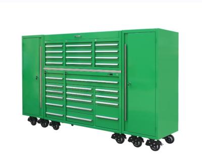 Cina Supporto personalizzato OBM Silver Heavy Duty Metal Workshop Armadio utensili a rotoli con ruote in vendita