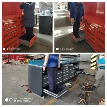 China Garage Store Tools Tool Trolley Cold Rolled Steel Mobile Cabinet with Tools Durable for sale