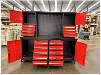 Cina Stoccaggio in garage in officina con armadi utensili in acciaio laminato a freddo e cassetti multi in vendita