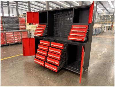 Cina Stoccaggio in garage in officina con armadi utensili in acciaio laminato a freddo e cassetti multi in vendita