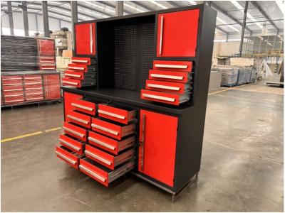 Cina Stoccaggio in garage in officina con armadi utensili in acciaio laminato a freddo e cassetti multi in vendita