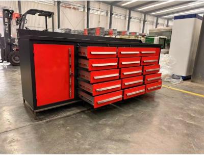 Cina Laboratorio multifunzionale 17 cassetti da lavoro per garage in acciaio laminato a freddo in vendita