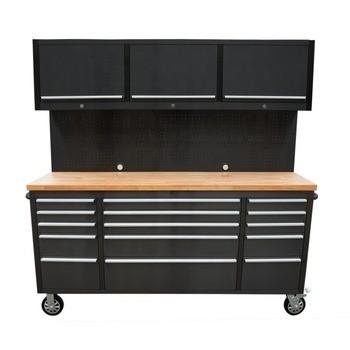 China 72 inch rollende gereedschapskist voor werkplaats Op maat gemaakte OBM ondersteuning Garage Store gereedschappen Te koop