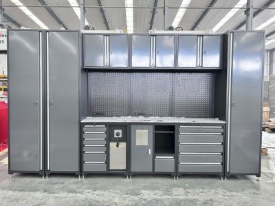 Cina Apparecchiatura a rulli per lavori pesanti, carrello di attrezzi professionale con banco di lavoro e cassetti in vendita