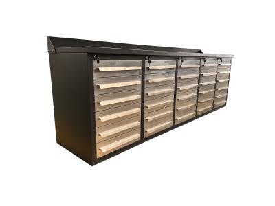 Cina Acceptabile OEM ODM Acciaio laminato a freddo 20 cassetti utensili per garage workshop in vendita