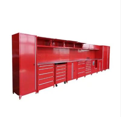 Cina Supporto OEM Arredamento di garage rosso metallo pesante per lo stoccaggio degli attrezzi e attrezzature per officine in vendita